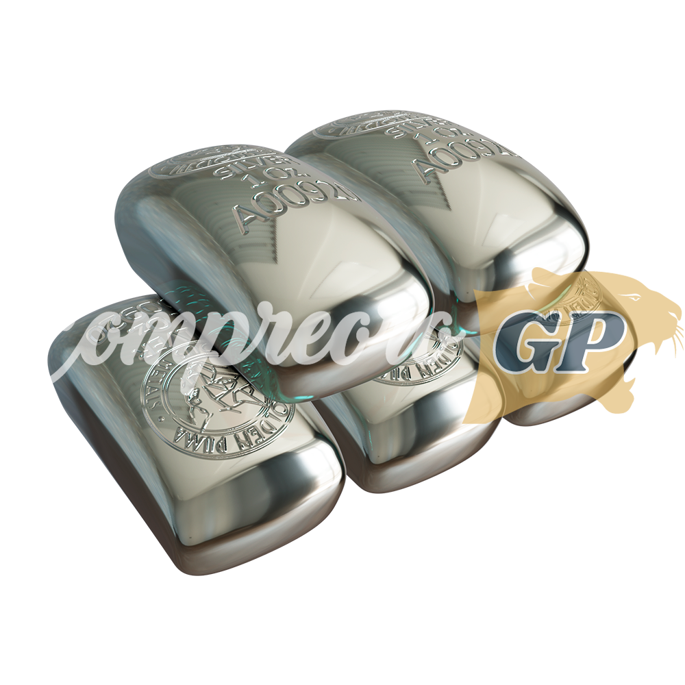 Pack 5 Lingotes de PLATA .999 1 Onza. - Compreoro
